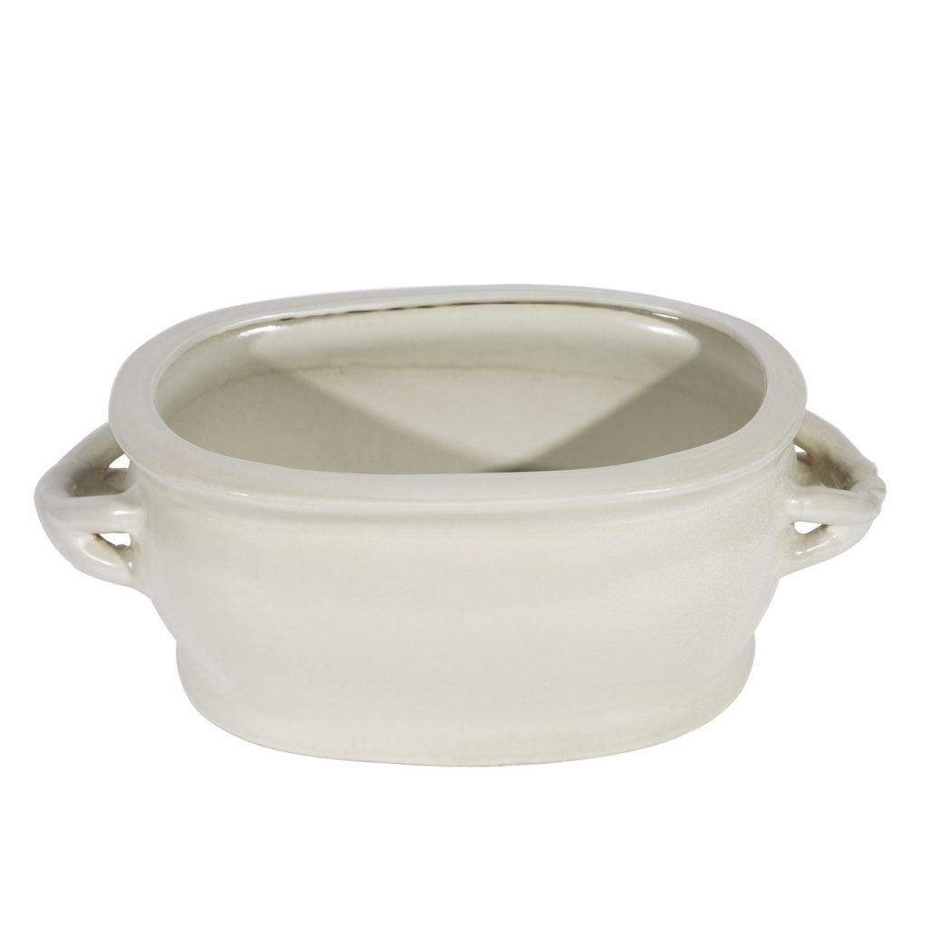 White Porcelain Foot Bath Planter – shengjiang porcelain from china